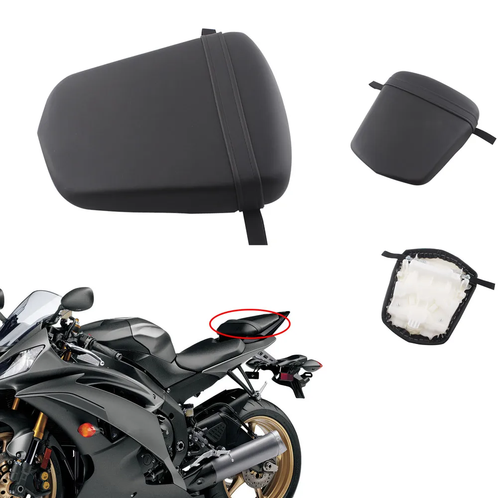 Motorcycle-Black-Rear-Passenger-Seat-Pillion-For-Yamaha-YZF-R6-YZF-R6 ...