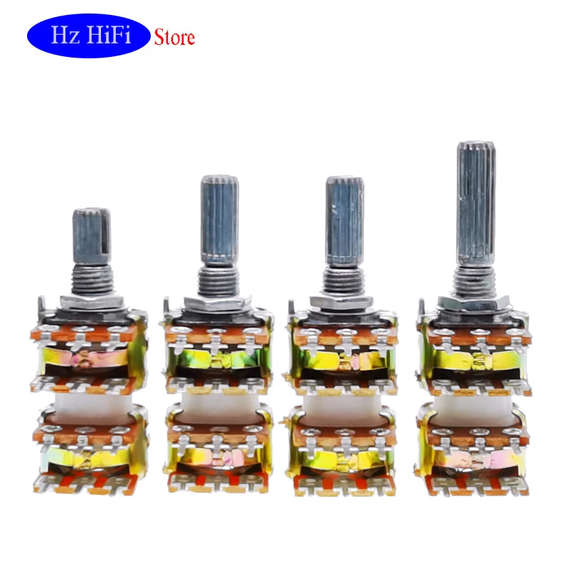 2PCS-High-quality-B50K-B100K-50K-100K-Stereo-Volume-Potentiometer-Audio ...