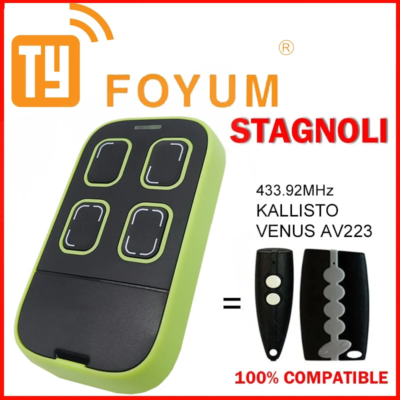 STAGNOLI Remote Control 433.92MHz Rolling Code and Fixed Code ...