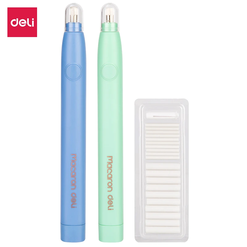 Deli Eraser Color Pencil | Electric Eraser Refills | Eraser Electric ...