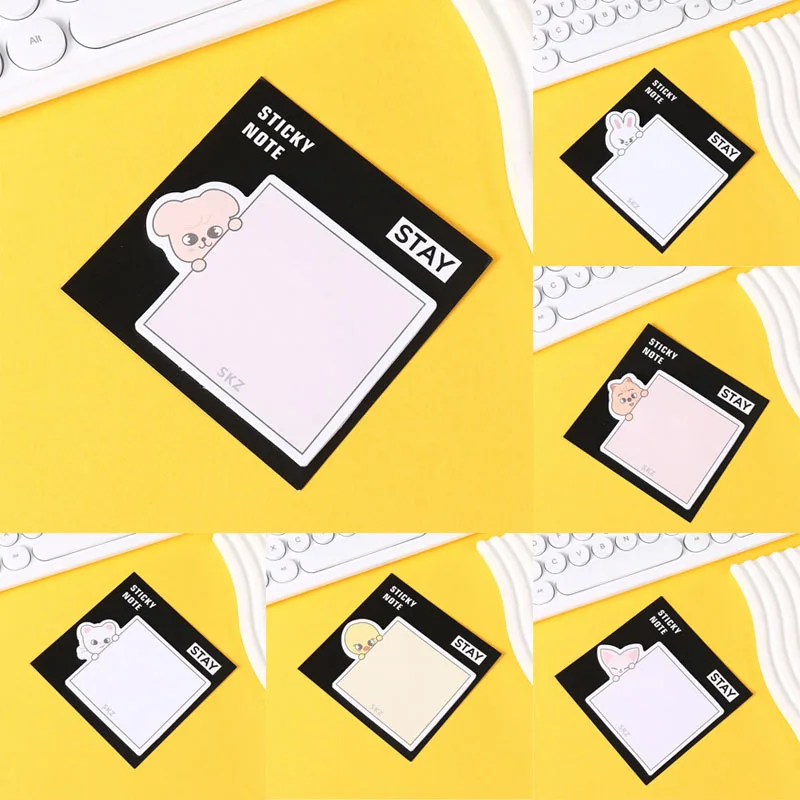 30-Sheets-Sticky-Notes-Kpop-Stray-Animal-Memo-Pad-Message-Notes-Decor ...