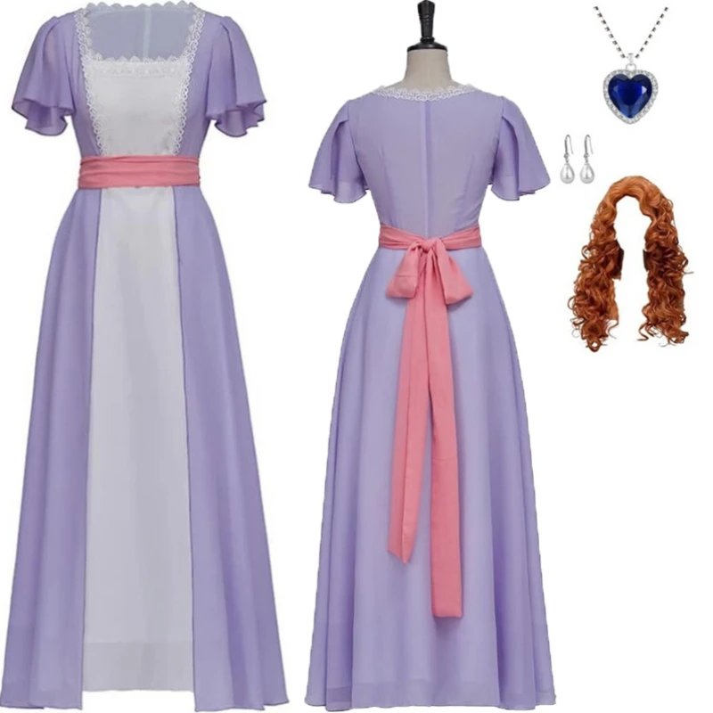 Movie Titanic Rose DeWitt Bukater Cosplay Costume Princess Dress ...