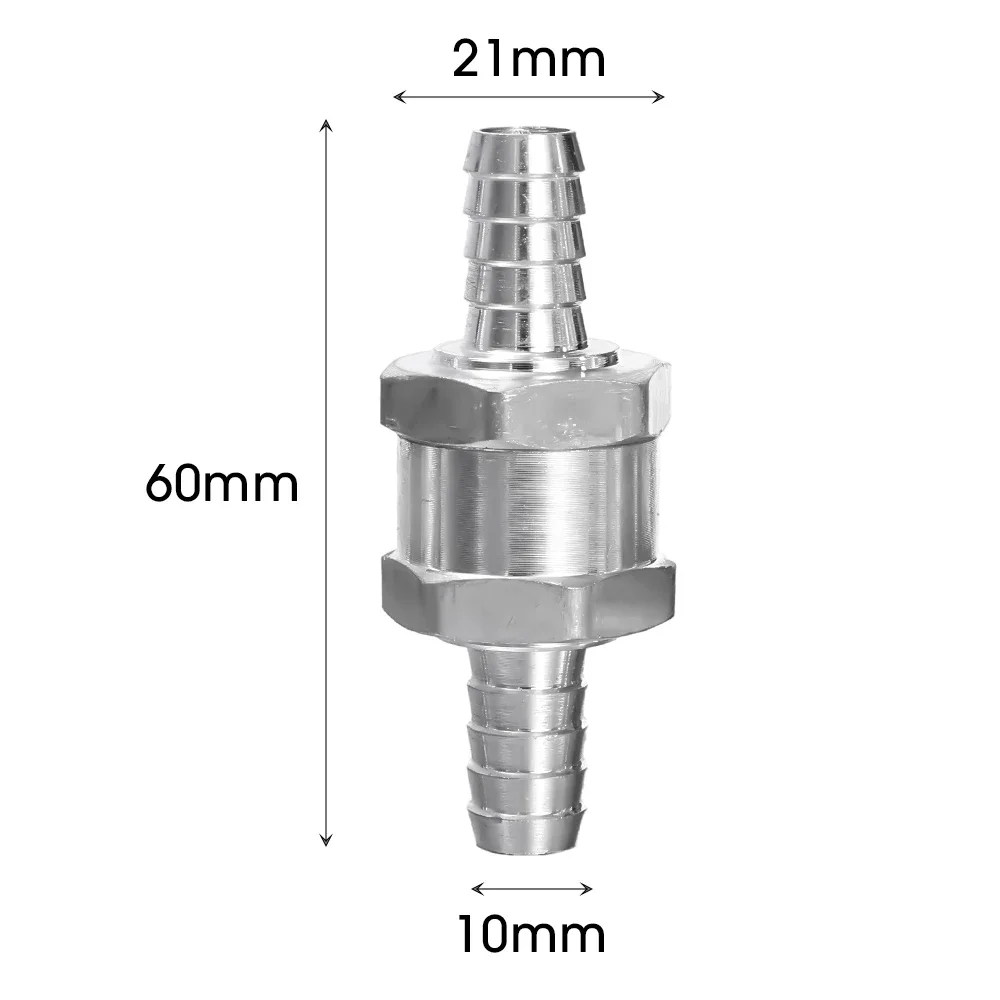 Swpeet 10Pcs 4 Sizes Fuel Non Return One Way Check Valve