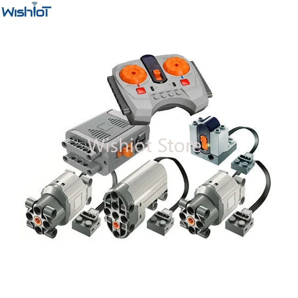 6PCS Power Function Set L Motor 88003 Servo Motor 88004 AA Battery Box ...