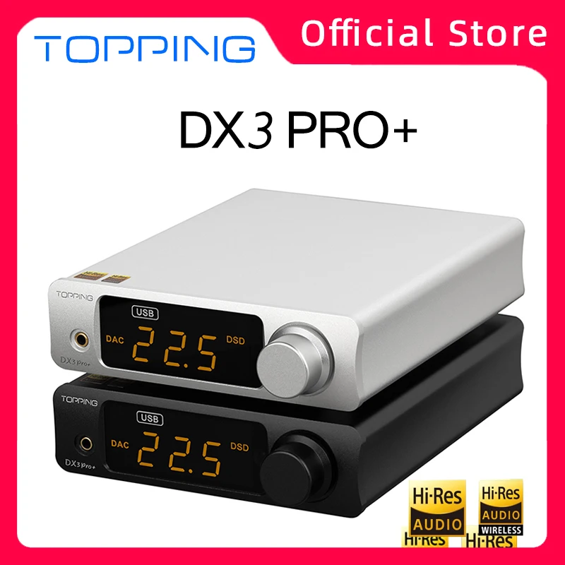 TOPPING-DX3-PRO-DAC-Headphone-Amplifier-ES9038Q2M-Decoder-Bluetooth-5-0 ...