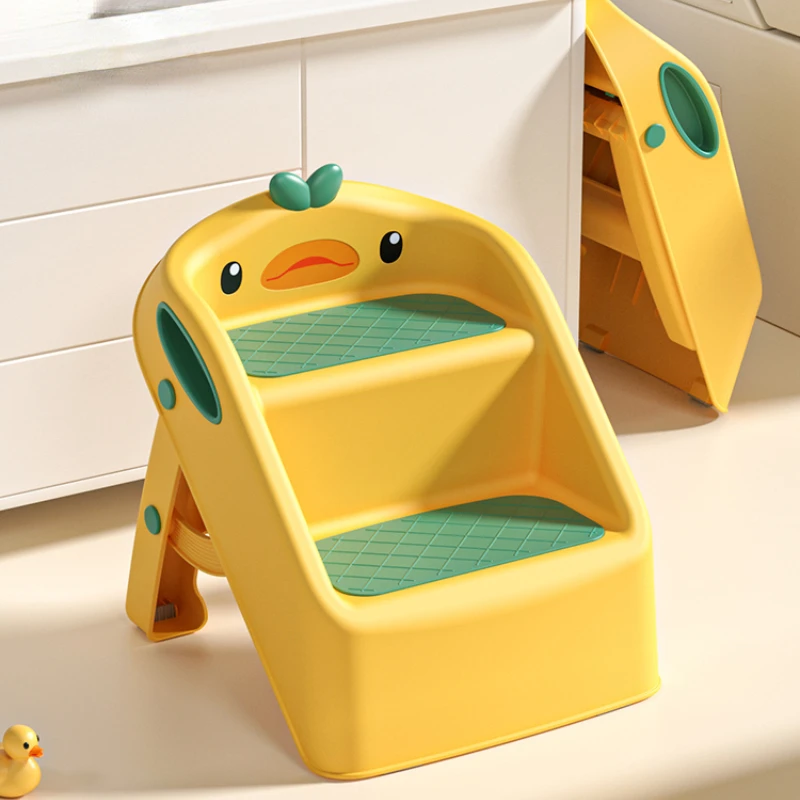 Children-High-Folding-Stool-Baby-Sink-Antiskid-Step-Stools-Wash-Your ...