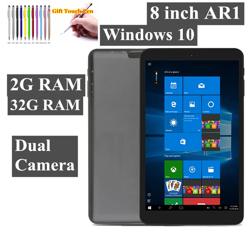 Hot Sales Ar1 Pocket Tablet 8.0 Inch Windows 10 Ram 2gb Ddr3+32gb Two ...