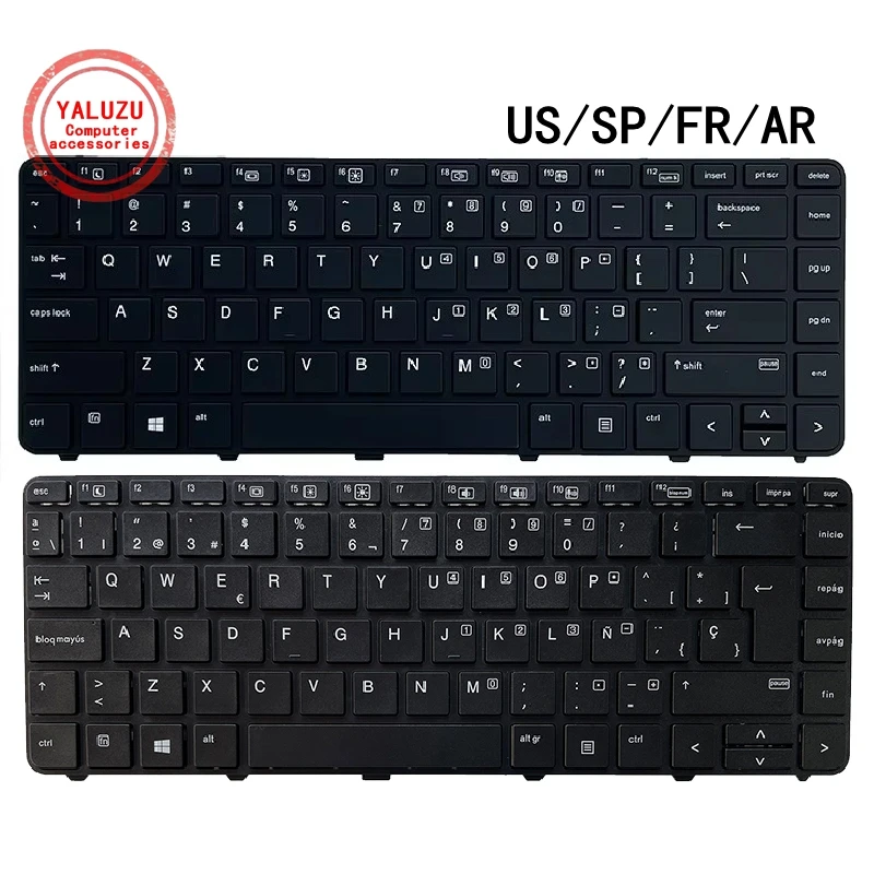 US/SP/FR/AR English/Spanish/French NEW Laptop Keyboard For HP 430 G3 ...