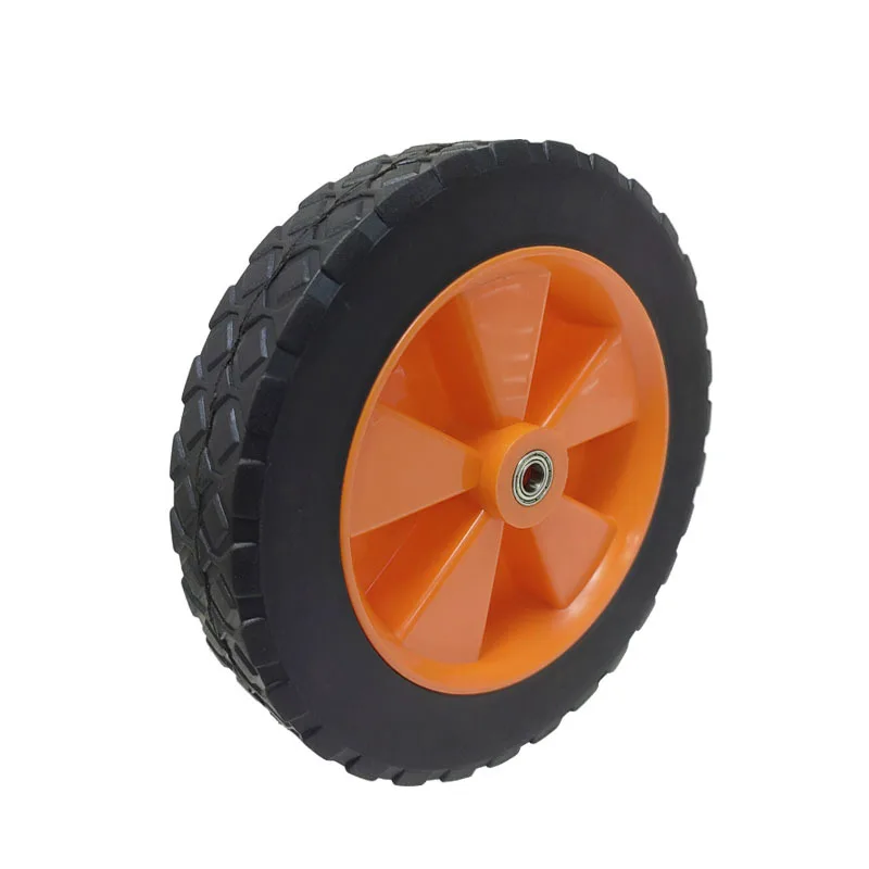 7 Inch Solid Rubber Wheel Double Bearing Noiseless and Wear-resisting ...