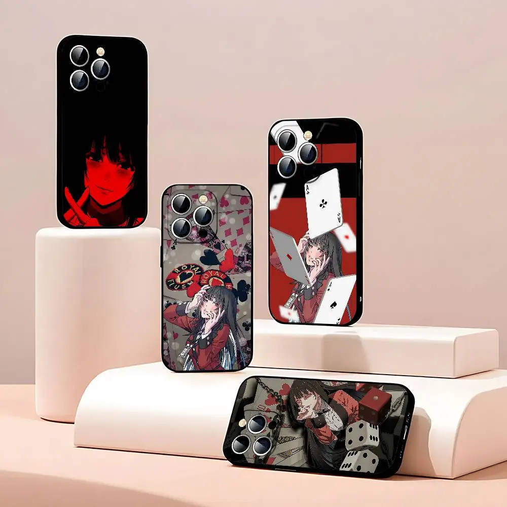 Anime K-Kakegurui Black Phone Case That Fits For IPhone 17,16,15,11,13 ...
