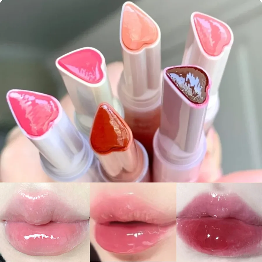 Florette Jelly Lipstick Pen Love Heart Lipstick Mirror Watergloss Lip ...
