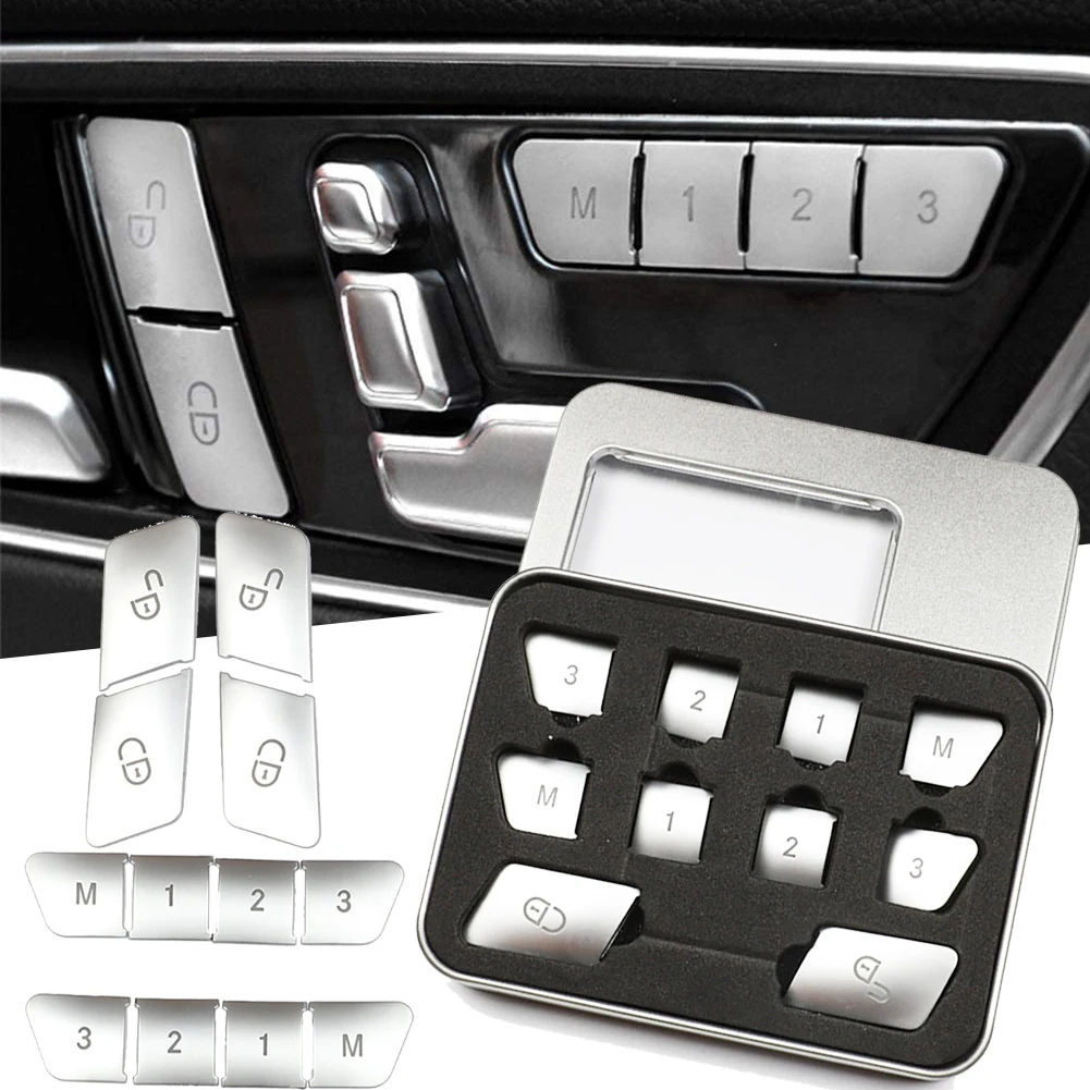 Car-Door-Seat-Switch-Panel-Lock-Unlock-Button-Cover-Decorative-Stickers ...