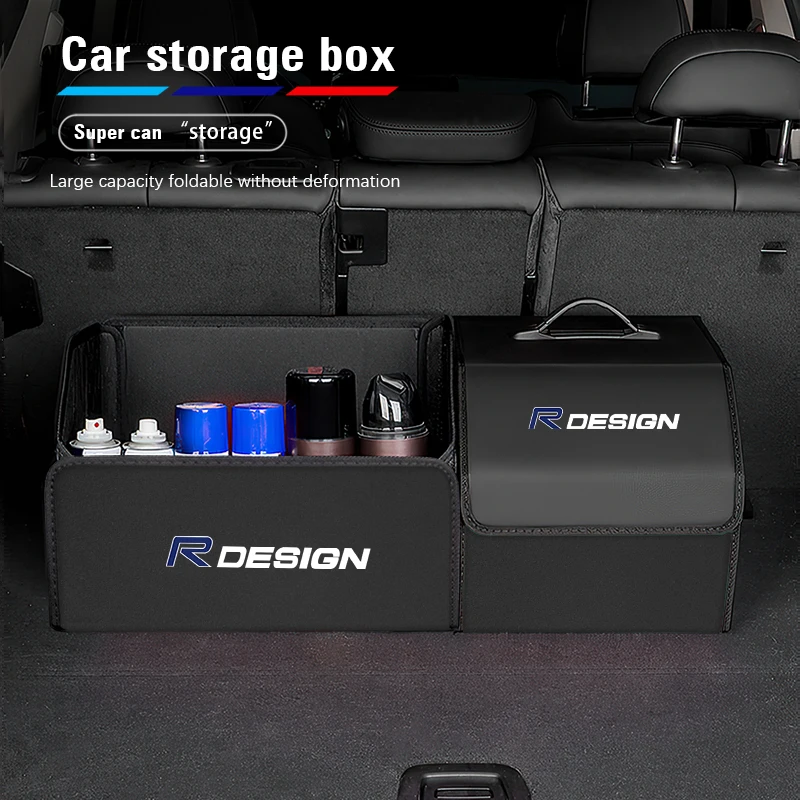 Car-Leather-Trunk-Storage-Box-Foldable-Auto-Organizer-Bag-For-Volvo ...