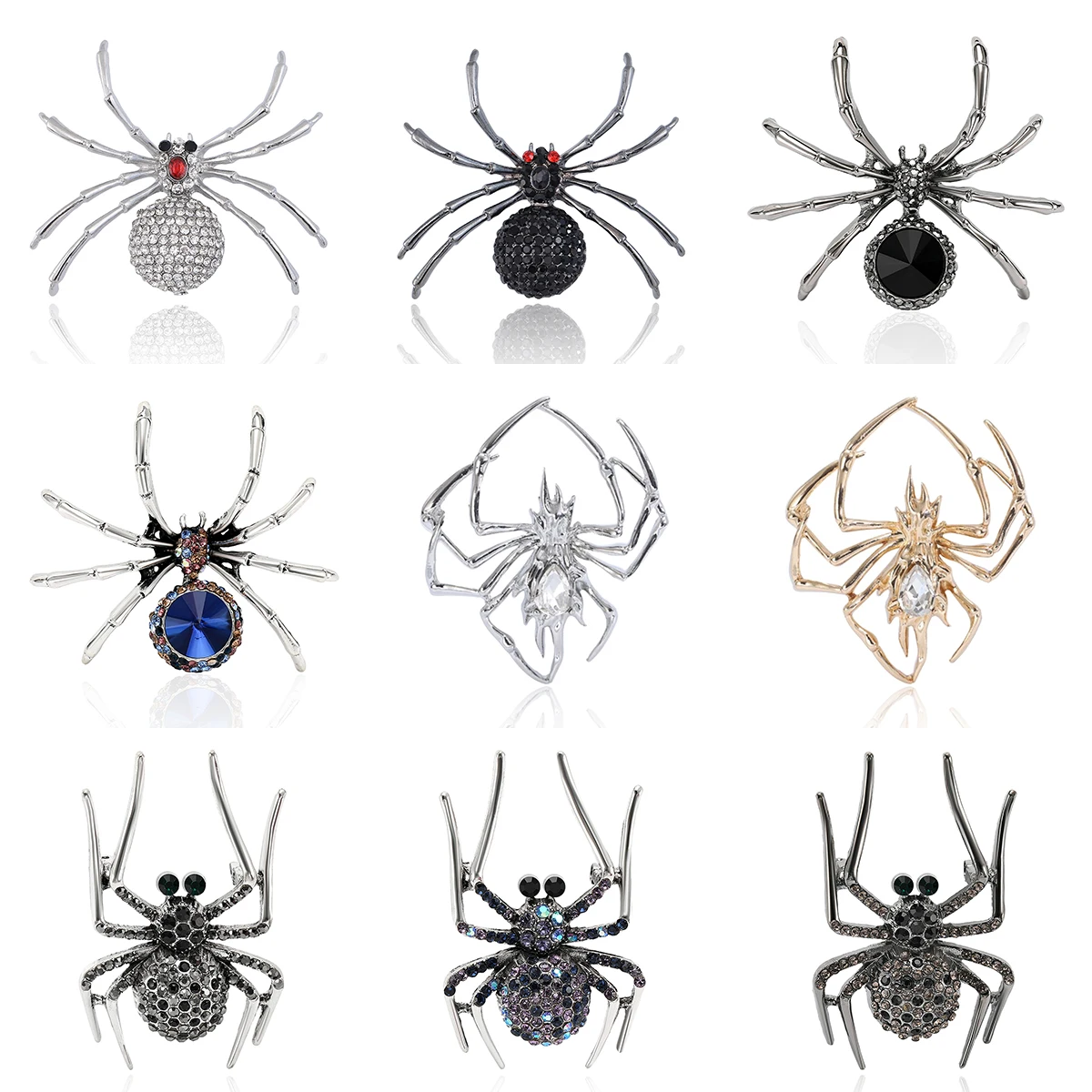 Halloween-European-and-American-Creative-Retro-Spider-Breast-Pin ...