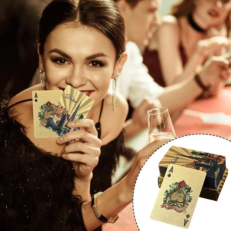 Gold-Foil-Playing-Cards-Gold-Foil-Poker-Cards-Deck-Professional-Poker ...