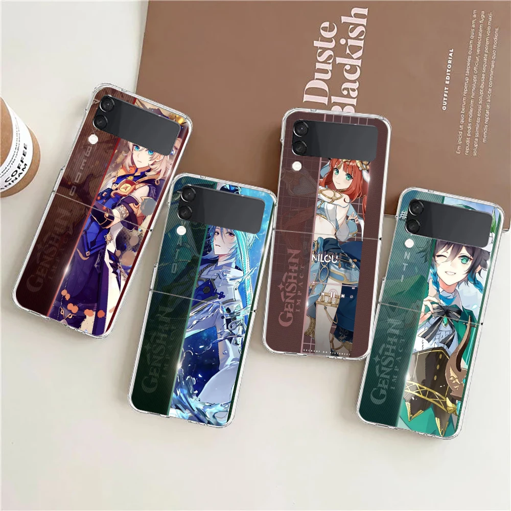 Amine-Genshin-Impact-Game-Hard-PC-Phone-Case-For-Samsung-Galaxy-Z-Flip ...