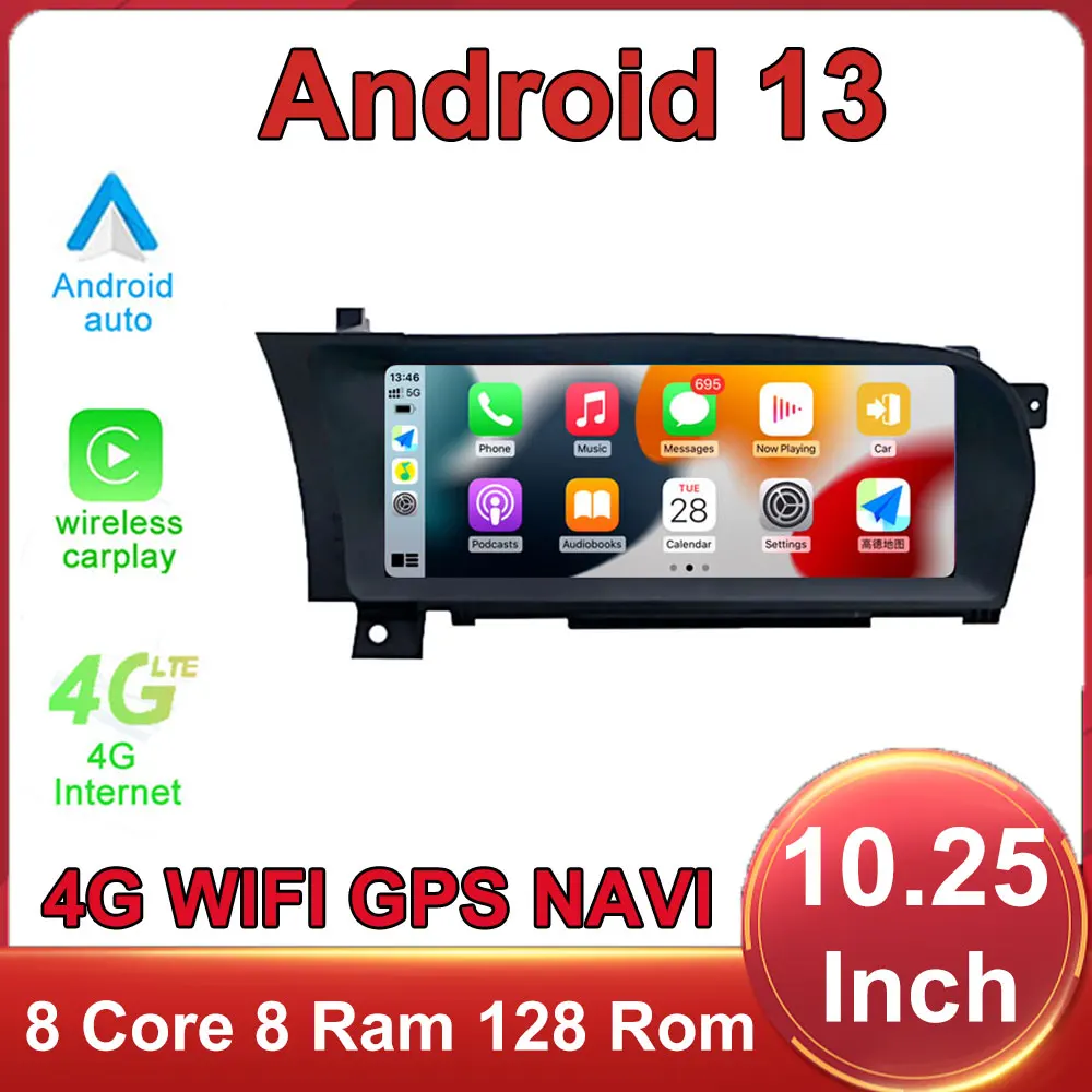 10-25-Inch-Android-13-Touch-Screen-For-Benz-S-W221-W222-2005-2013-Car ...