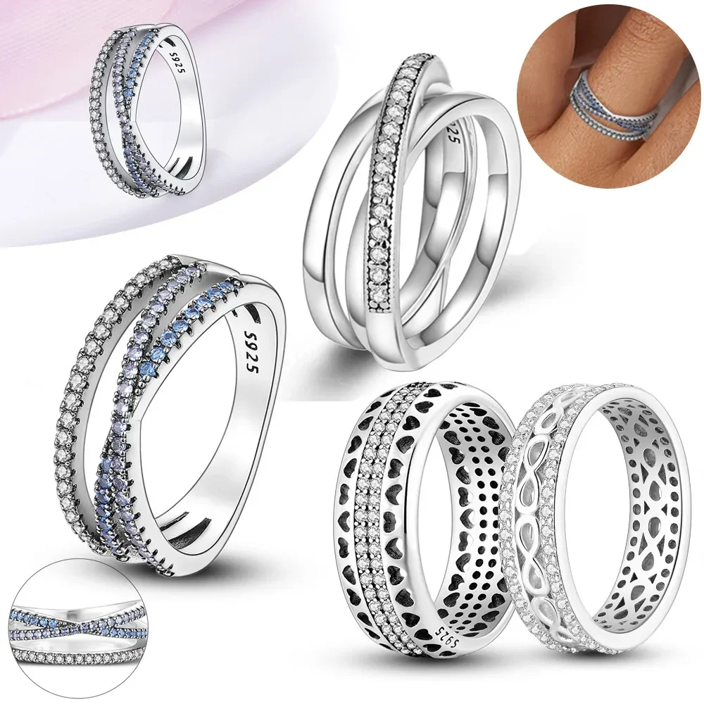 Anillos-cruzados-en-forma-de-X-de-dos-tonos-para-mujer-joyer-a-de-moda ...