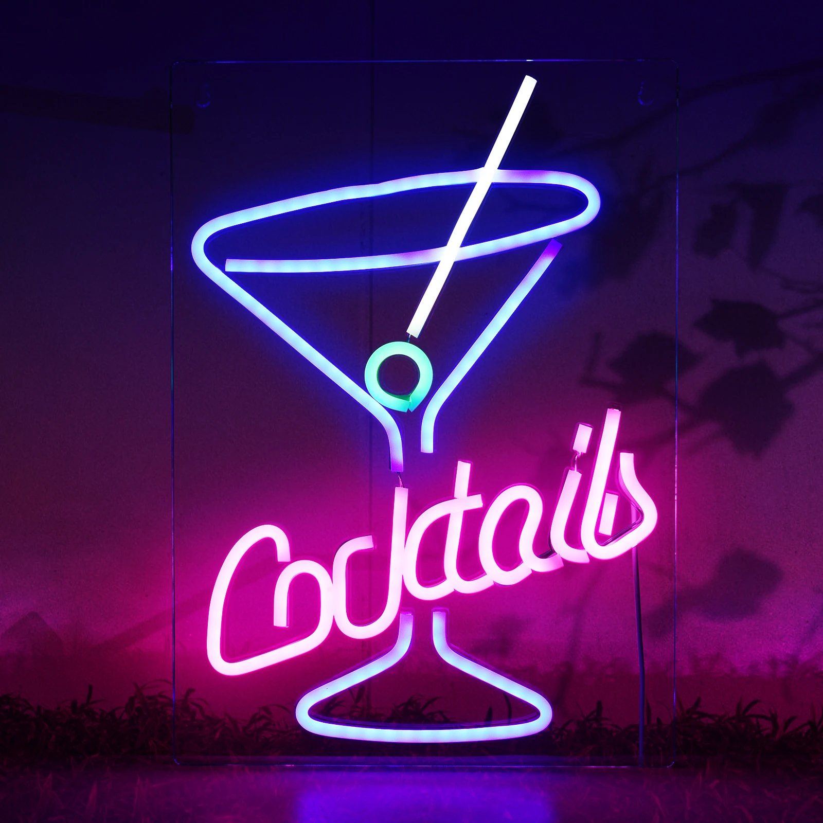 Cocktails-Neon-Light-Sign-Bar-Cocktail-Glass-For-Wall-Decor-Beer ...