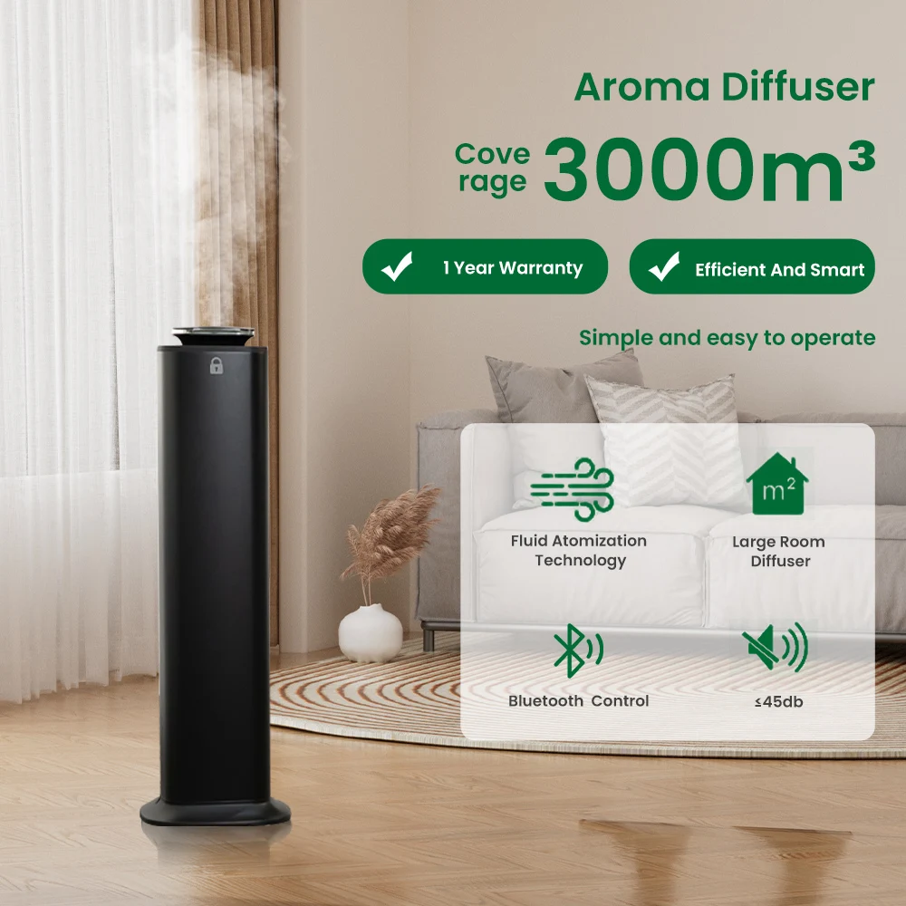 NAMSTE 3000m³ Column Aroma Diffuser Large Room Aromatherapy Machine ...