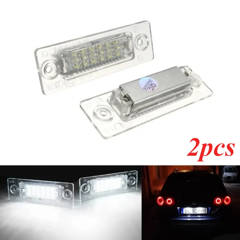 2pcs LED License Number Plate Light For VW Passat B5.5 B6 Transporter ...