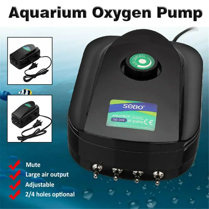 High-Power-8w-12w-Fish-Tank-Oxygen-Air-Pump-Fish-Aquarium-Air ...