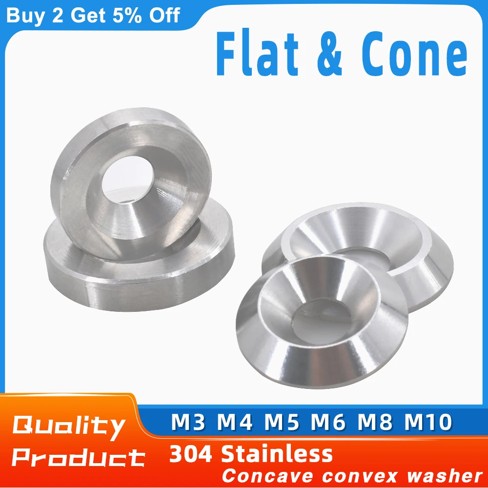 M3-M4-M5-M6-M8-M10-Concave-and-Convex-Tapered-Conical-Stainless-Steel ...