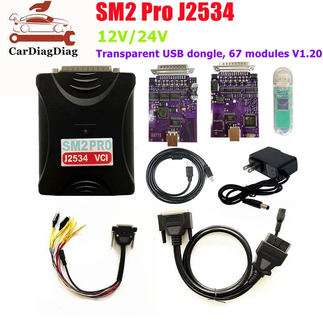Sm2 Pro J2534 Vci Pcm Ecu Programmer Dongle 67 In Scanmatik, 51% OFF