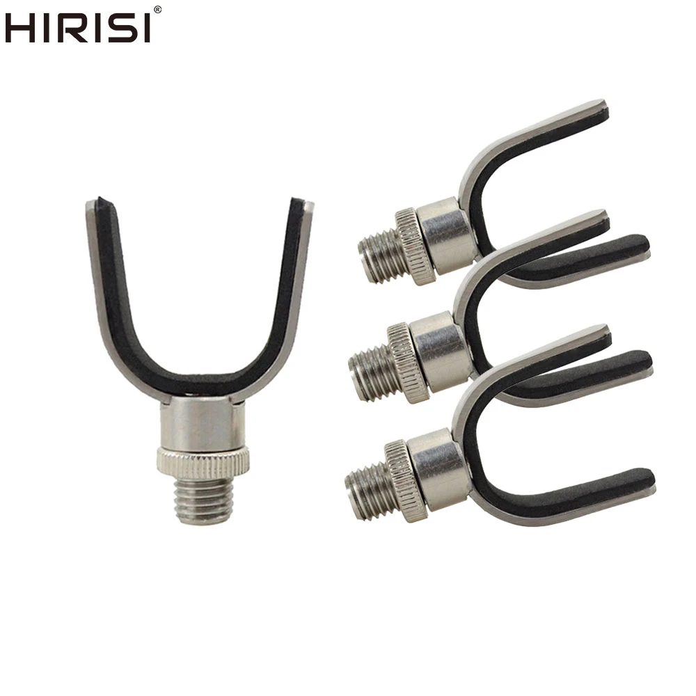 4 x Carp fishing rod pod rest head stainless steel fishing rod holders ...