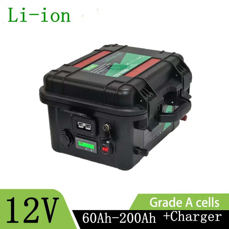 12V 60Ah 80Ah 120Ah 150Ah 180Ah 200Ah Waterproof Batería Rechargeable ...