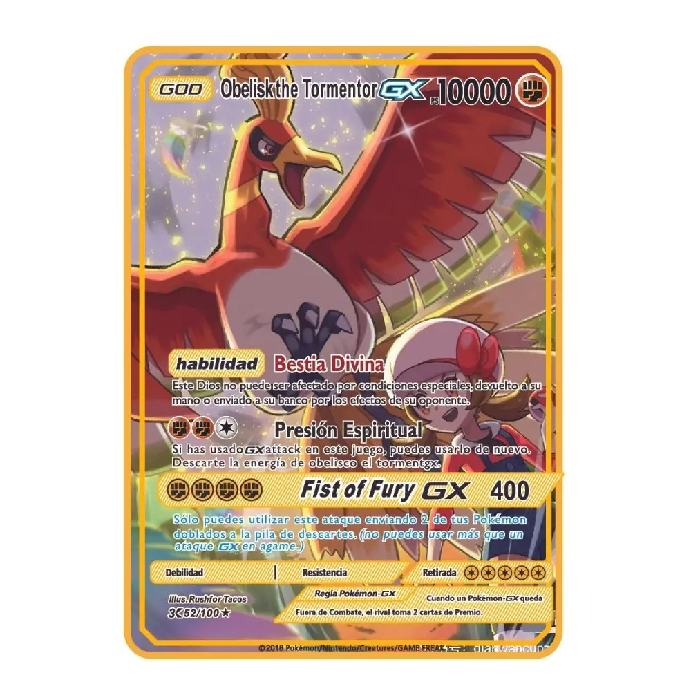 2023 new Spanish Pokémon Cards Metal Letters Spanish Iron Cards Mewtwo ...