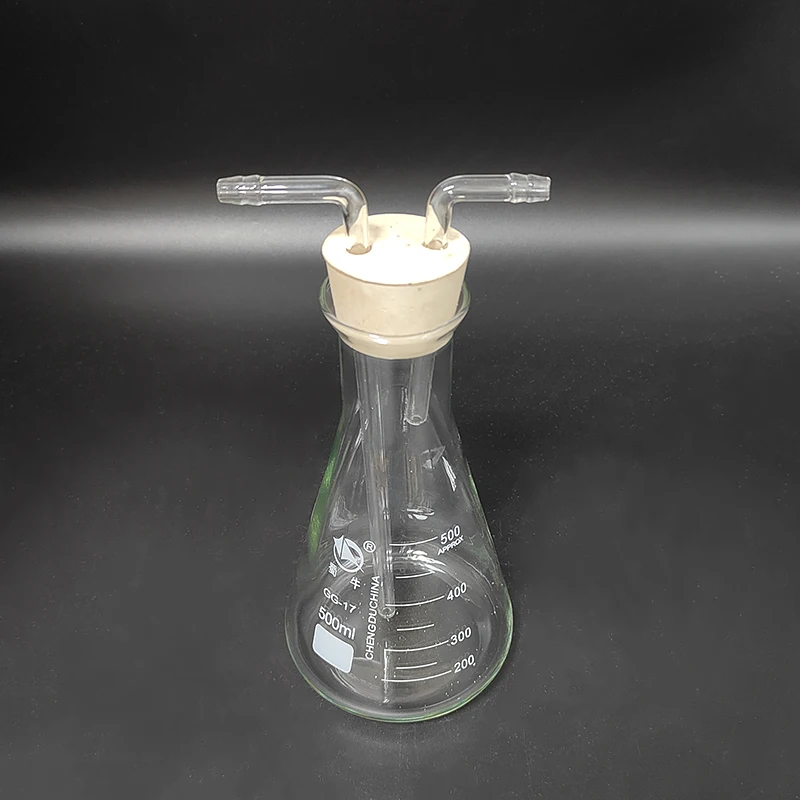 Drechsel gas washing bottle device, Multifunctional conical flask