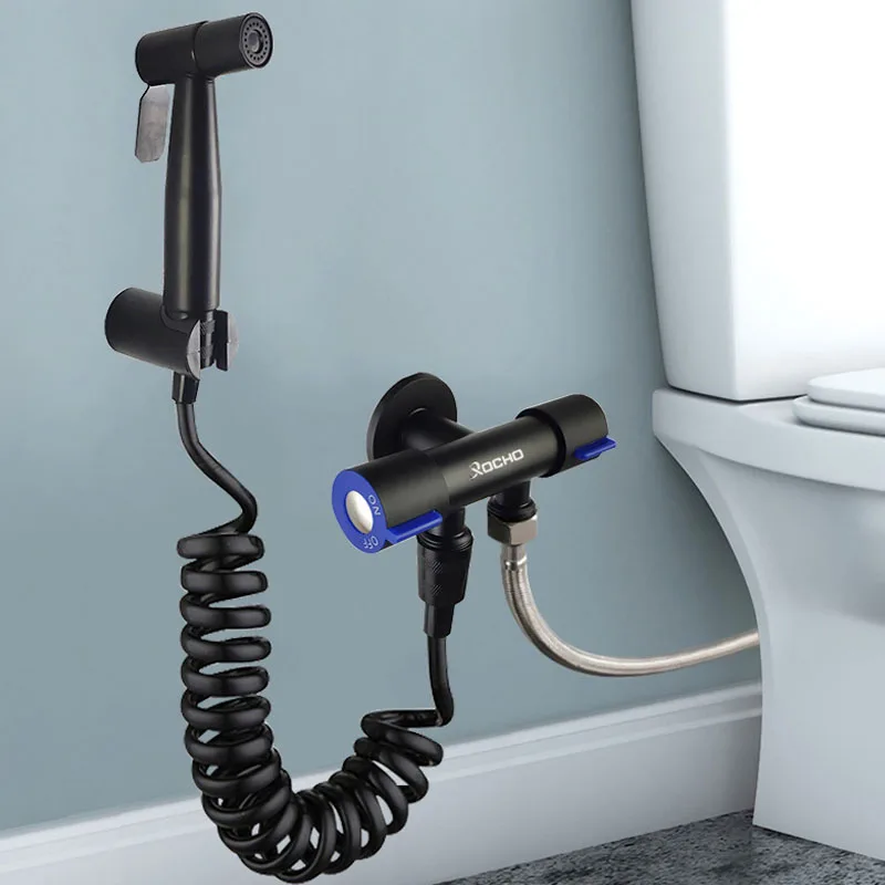 HOTAAN-black-Brass-Handheld-Bidet-Spray-Shower-Set-Copper-Bidet-Sprayer ...