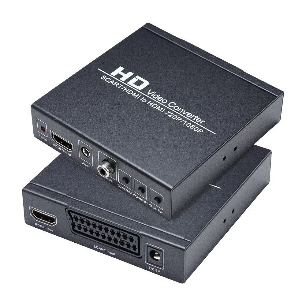 Cabo scart para hdmi rgb scart para hdmi 1080p conversor scaler com ...
