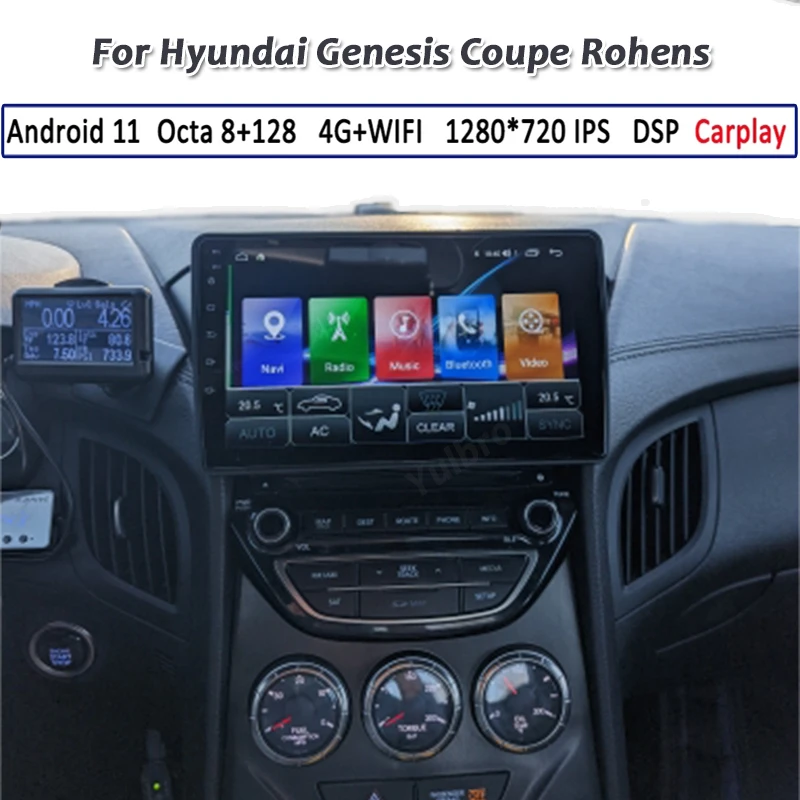 For-Hyundai-Genesis-Coupe-Rohens-Android-Screen-Wireless-Carplay ...