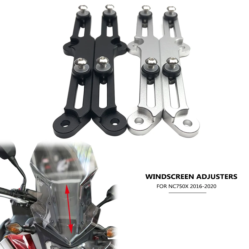 2016-2019-NC750X-Windscreen-Adjusters-Airflow-Adjustable-Windscreen ...
