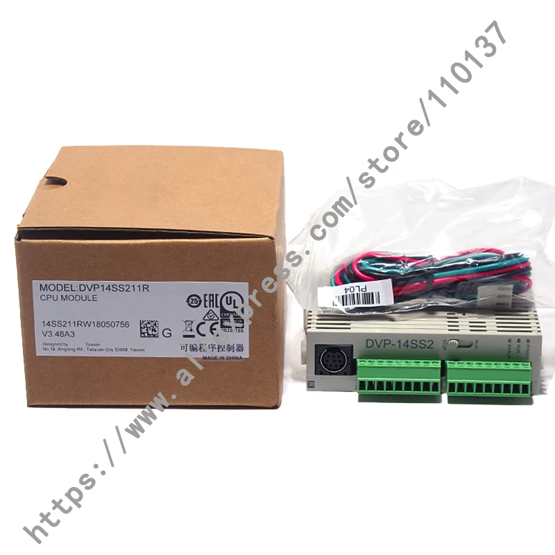 new-and-original-PLC-DVP14SS211R-24VDC-8DI-6DO-relay-output-module-SS2 ...