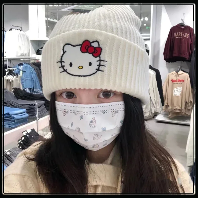Hello-Kitty-Solid-Color-Knitted-Beanies-Hat-Winter-Warm-Ski-Hats-Men ...