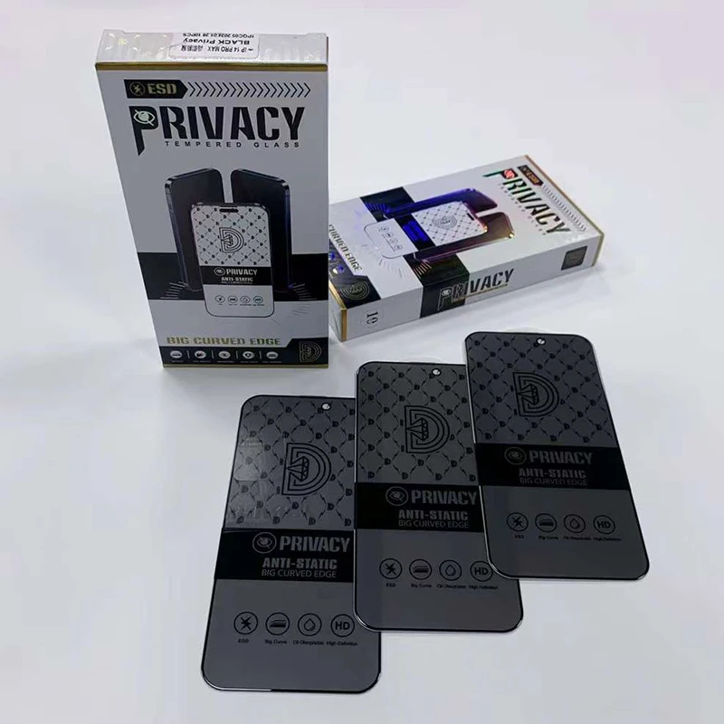 10pcs ESD ANTI-STATIC Privacy Tempered Glass HD Screen Protector Film ...