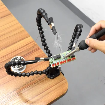 NEWACALOX Multi Soldering Helping Hand Tool Table Clip Third Hand ...