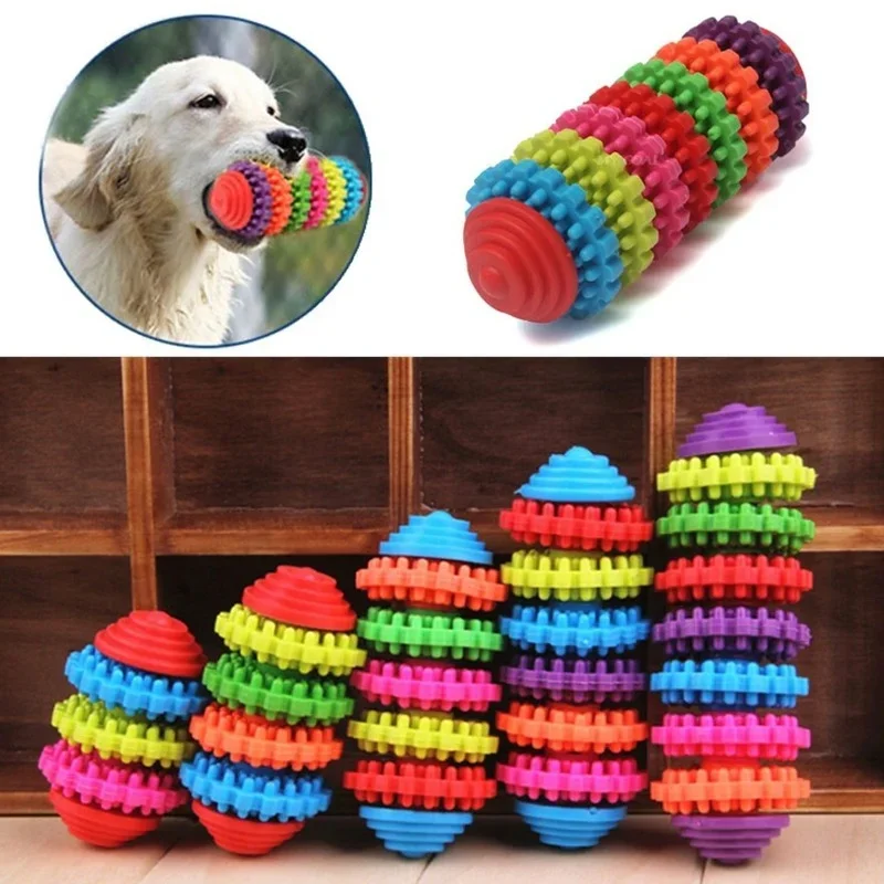 New Durable Rubber Pet Dog Puppy Cat Dental Teething Healthy Teeth Gums ...