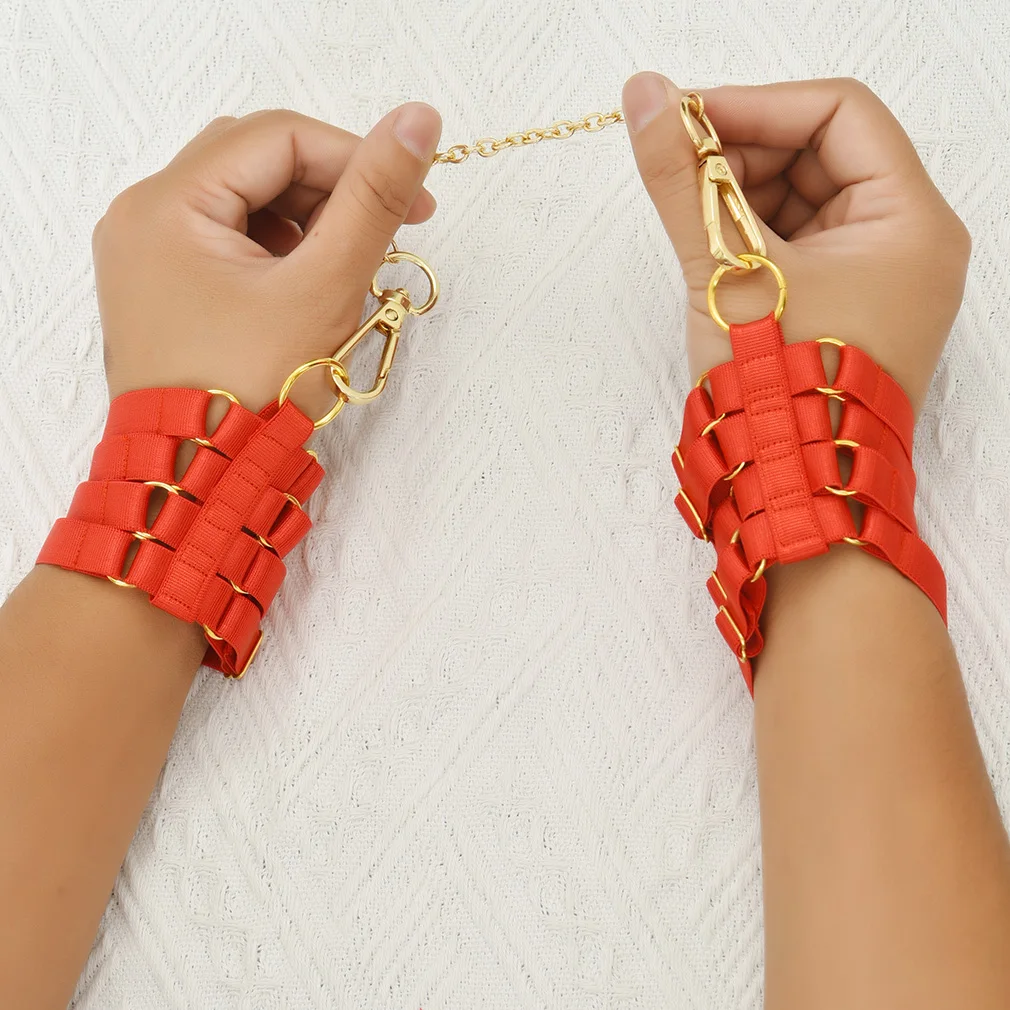 Unisex-Handcuff-Adjustable-Harness-Bracelet-Couple-Bracelets-for-Lover ...