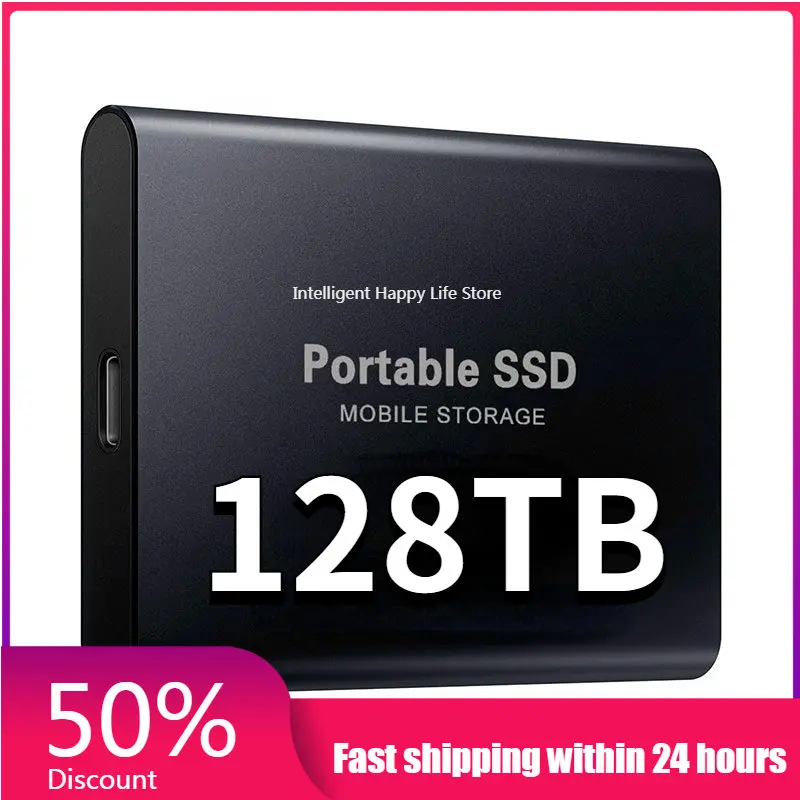 Taşınabilir yüksek hızlı sabit Disk Mini SSD 128tb 64tb 16TB yüksek ...