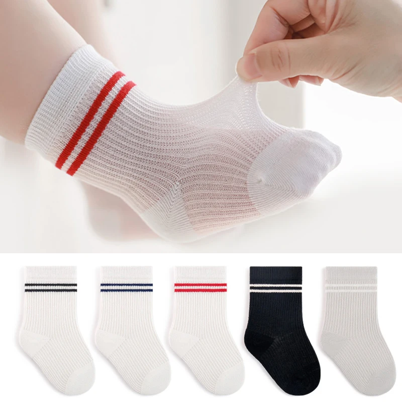 Soft Baby Socks Summer Socks For Boys Breathable Kids Socks Cute Cotton ...