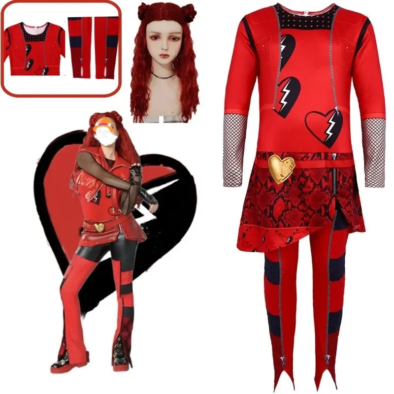 Descendants-film-Costume-The-Rise-Of-Red-Cosplay-Clothing-Anime-Red ...