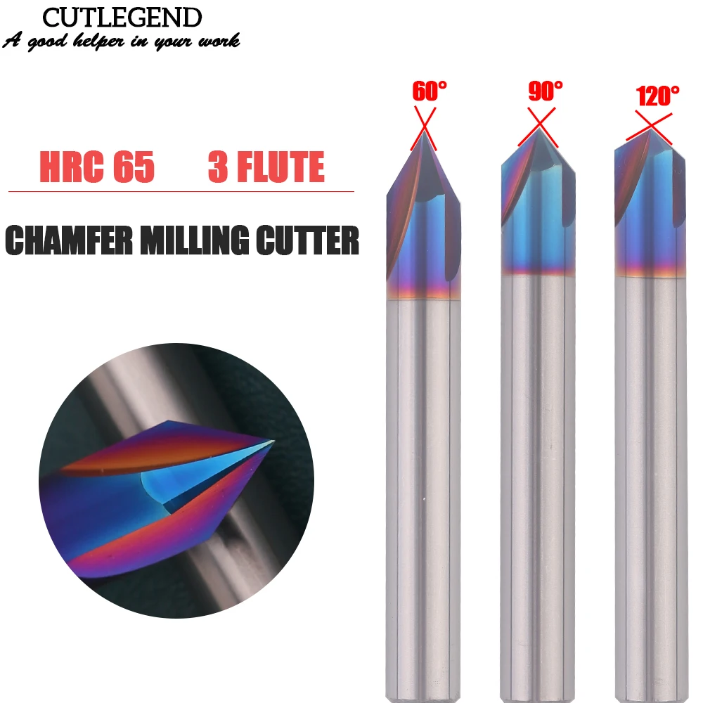 HRC65-Chamfer-Milling-Cutter-60-90-120-Degree-3-Flutes-Carbide-Corner ...