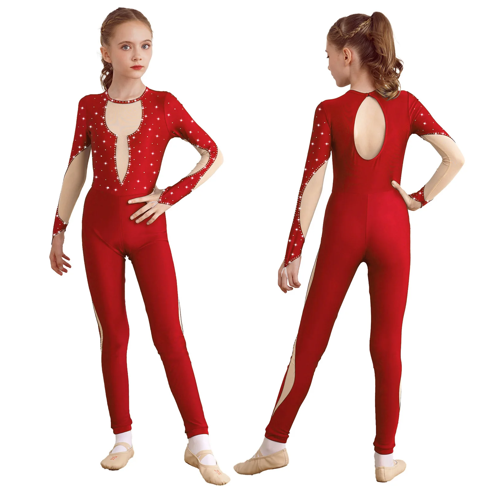 Children-Girls-Ballet-Dance-Leotard-Figure-Ice-Skating-Gymnastics ...