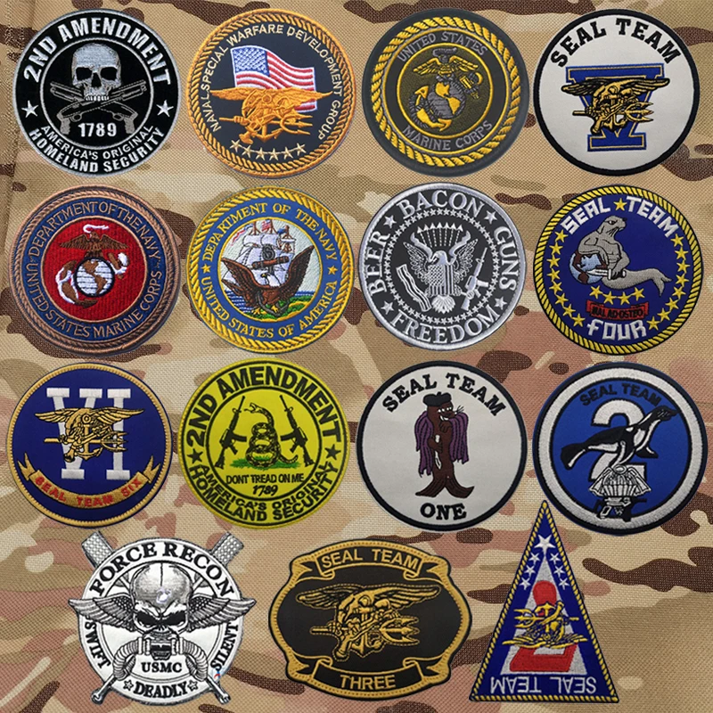 USM USN Embroidery Patch Armband SEAL TEAM Patch Military Decorative ...