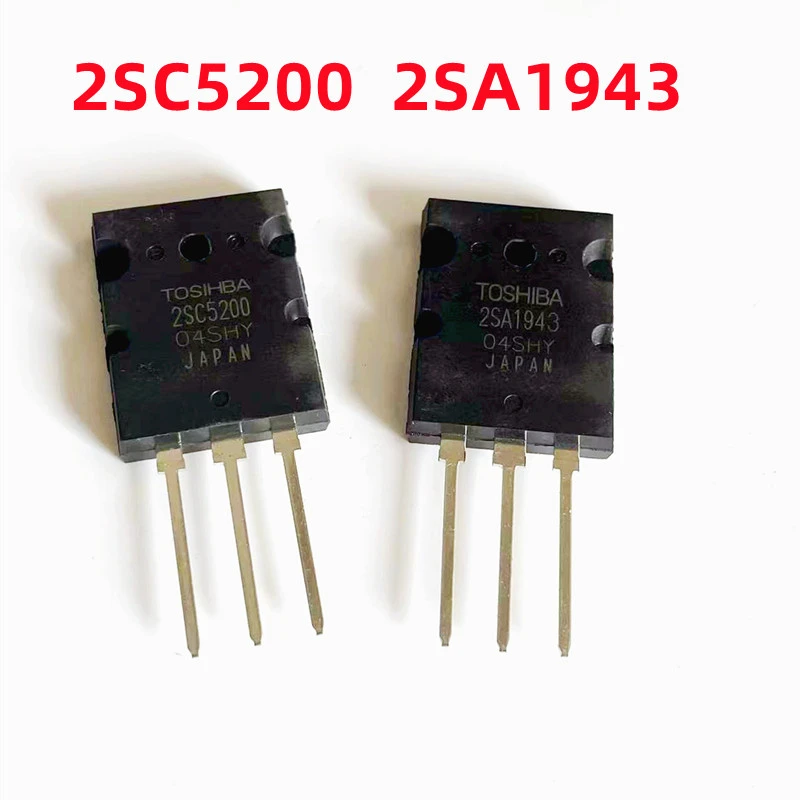 10pcs(5pairs) Original New 2SA1943 2SC5200 A1943 C5200 High Power Audio Amplifier Pair Tube ...