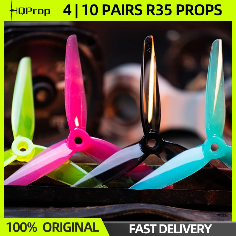 4-10Pairs-HQProp-R35-Racing35-Propeller-CW-CCW-5-1inch-3-blade-PC-Props ...